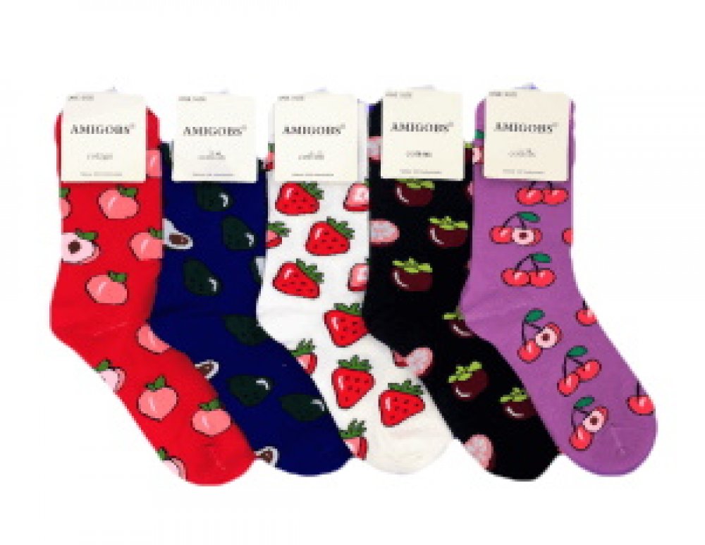 Носки женские, подростковые AMIGOBS Фрукты 36-39р (10) - Интернет-магазин Рудых